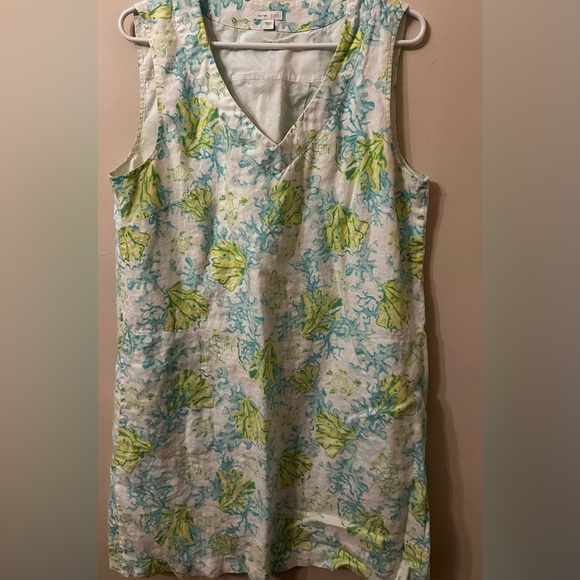 J. Jill | Dresses | Jjill Vneck Linen Dress | Poshmark